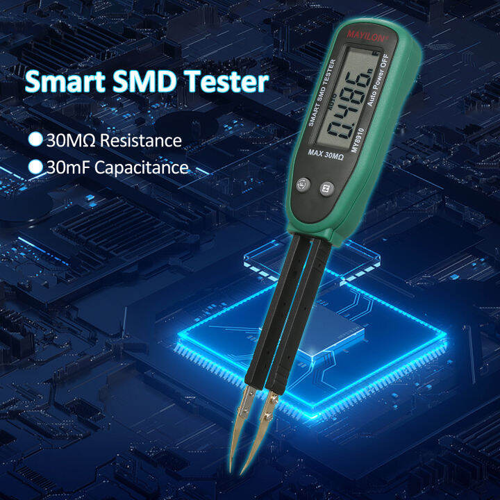 MAYILON MY8910 Smart SMD Tester Testing Clips Tweezers Resistor ...