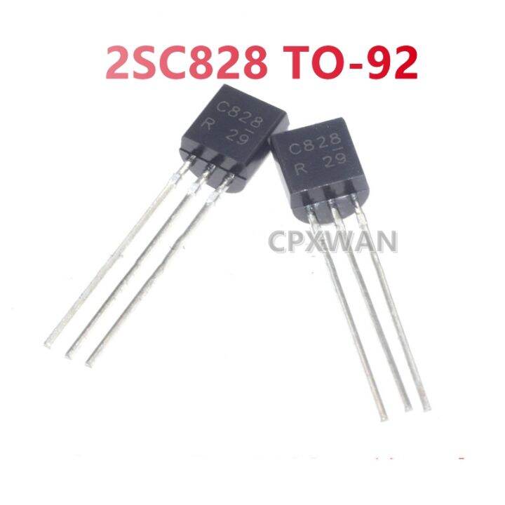100ชิ้น2SC828เป็น-92 C828 TO92 0.1A ทรานซิสเตอร์ใหม่แบบดั้งเดิม30V PNP ...