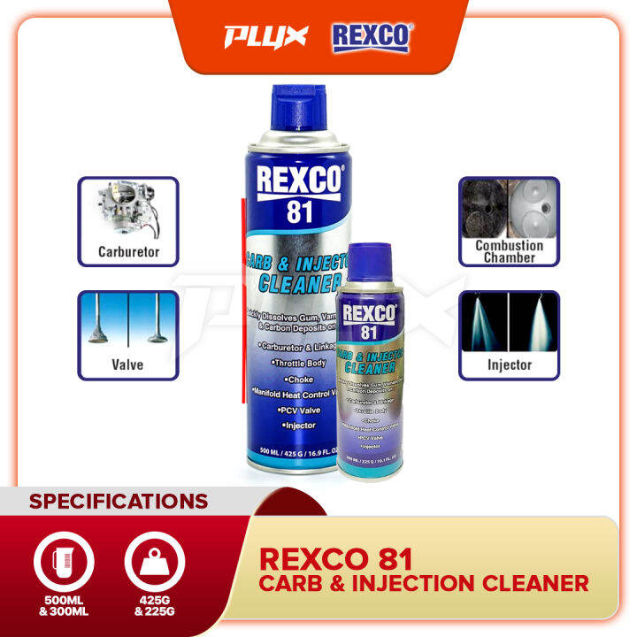 REXCO 81 Carb & Injector Cleaner Lubricant Pembersih Karburator ...