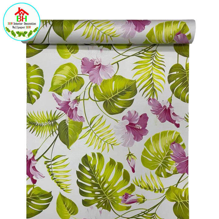 BHW Wallpaper FLOWER Design Quality Self Adhesive Waterproof PVC Wall ...