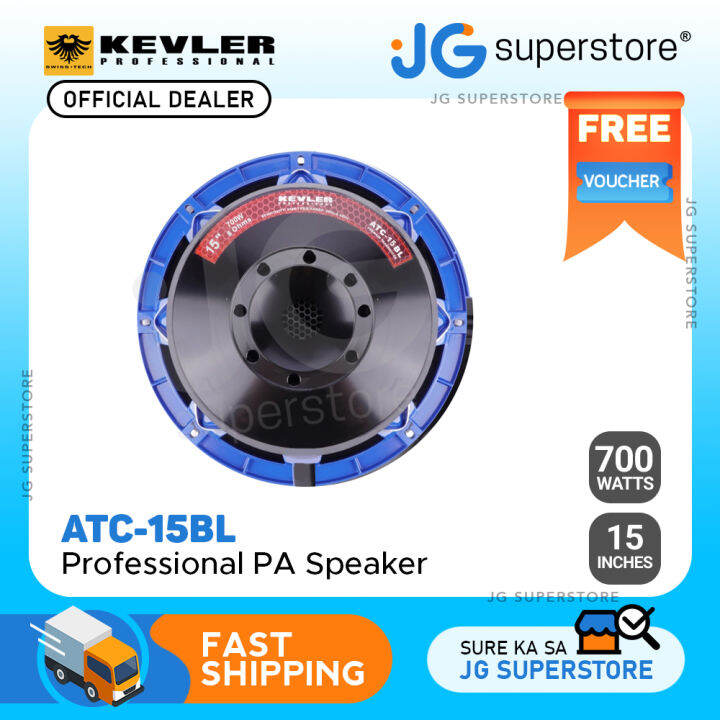 KEVLER ATC-15BL 700W 15" Professional PA Speaker Premium Transducer ...