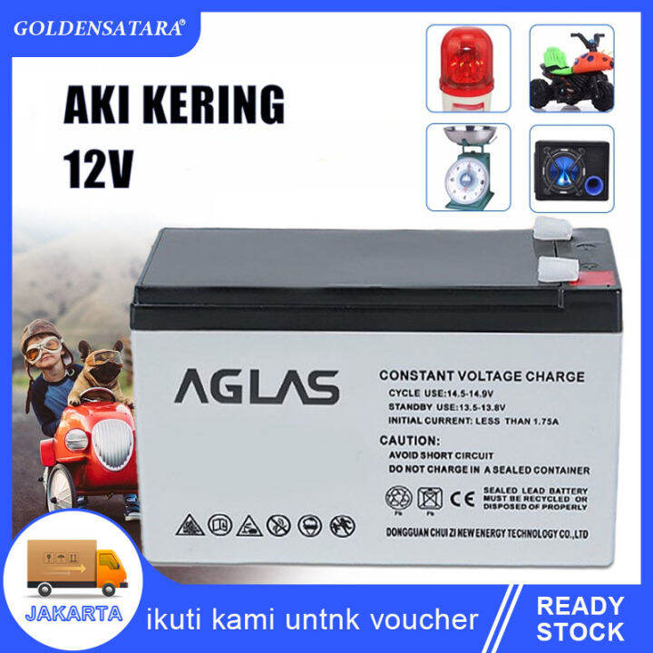 BATTERY KERING Aki UPS 12v 20 30 8 AH 50ah kebakaran Batere Emergency ...
