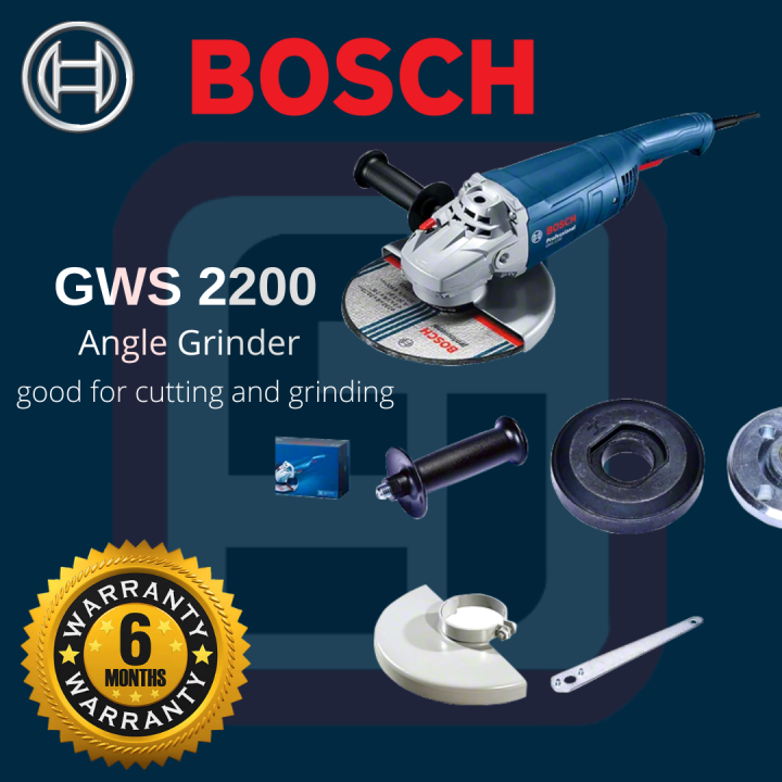 Bosch GWS 2200-180 Professional Large Angle Grinder 7" | Lazada PH
