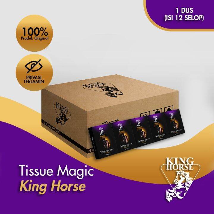 Tissue Magic King Horse 1 dus isi 12 selop | Lazada Indonesia