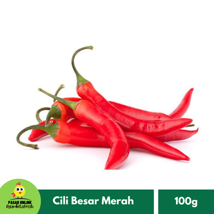 Red Chilli / Cili Besar Merah (100g±) | Lazada