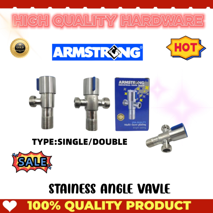 ARMSTRONG SUS 304 STAINLESS ANGLE VALVE HEAVY DUTY AND HIGH QUALITY ...