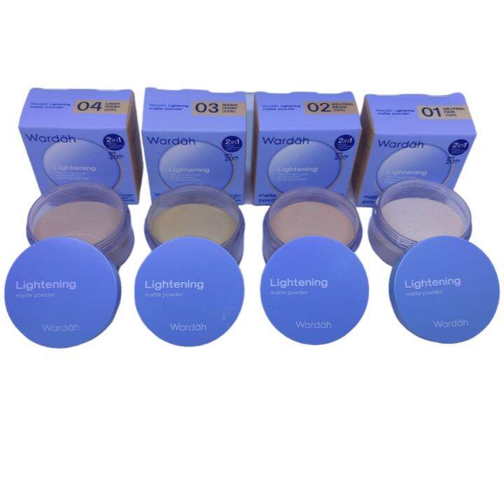 Kemasan Baru WARDAH Bedak Tabur 20gram/Bedak Tabur Lightening Matte ...