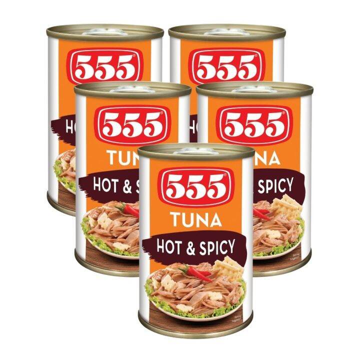 555 Tuna Flakes in Oil Hot & Spicy 155g - Pack of 5 | Lazada PH