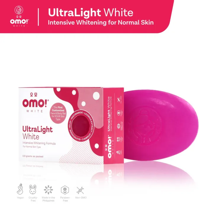 OMO! White UltraLight Face and Body Bar Soap 110g | Lazada PH