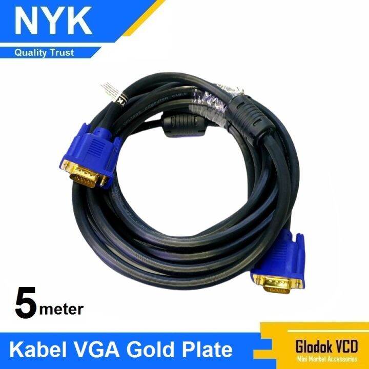 NYK Kabel VGA Gold Plate 5m | Lazada Indonesia
