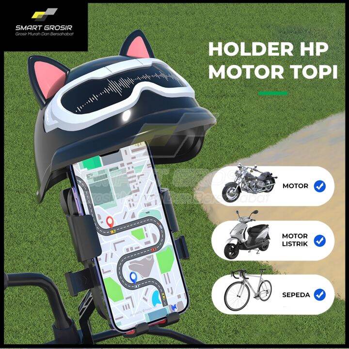 Holder Hp Motor EVOGRIP XY089 plus GEN 2 Spion Besi + Topi Helm Lucu ...