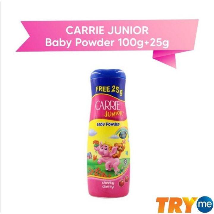 Carrie Junior Baby Powder (100g + 25g)-Cheeky Cherry | Lazada
