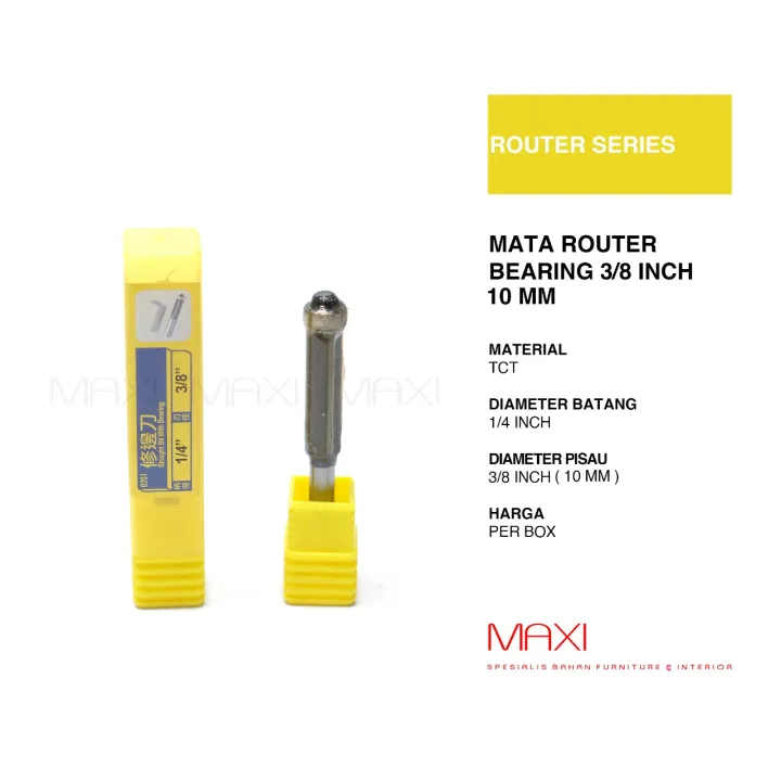 Chuan Mu Premium Mata Router Bearing - Profil 10 MM Roda 151-010 3/8 ...