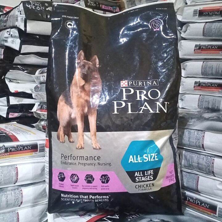 Proplan Pro Plan ALL SIZE PERFORMANCE 20 kg/Makanan Anjing | Lazada ...