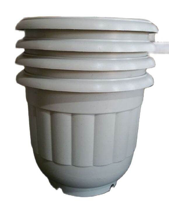 ROUND POT FOR PLANT **4 PCS SET OF GARDEN POT INDOOR AND OUTDOOR 7x8 ...