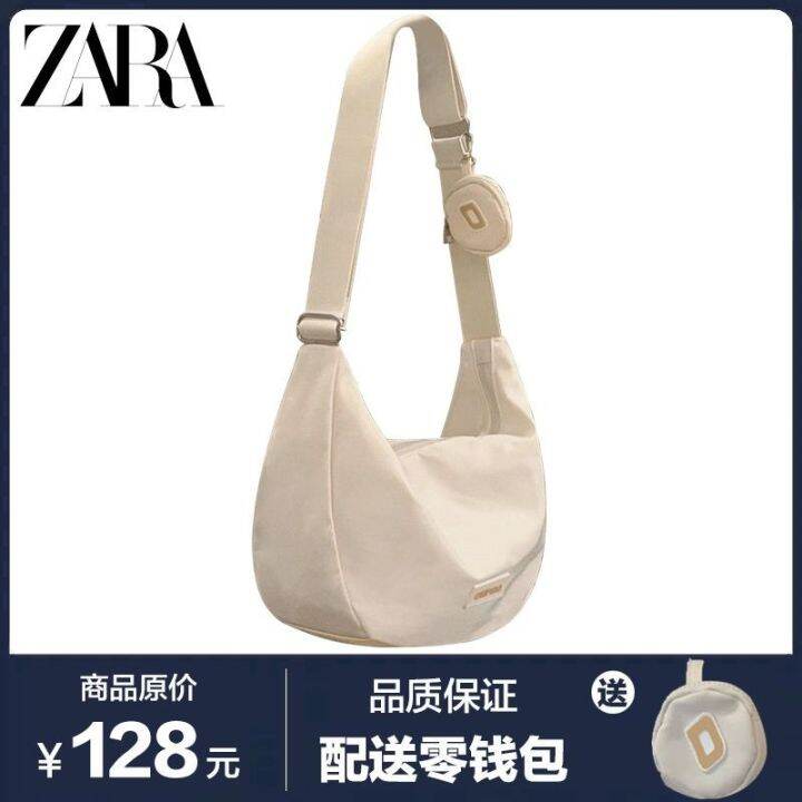 Zaraนิติกระเป๋าแพ็คเกจเกี๊ยวไนล่อน2022ผู้หญิง,กระเป๋าไหล่เอียงความจุสูงใหม่ A4กระเป๋าผ้าใบ ...