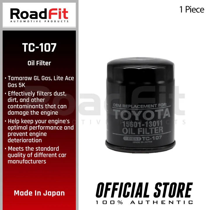 Tokai Oil Filter TC-107 Toyota Tamaraw GL Gas, Liteace Gas 5K (C-106) (Clearance Sale) | Lazada PH