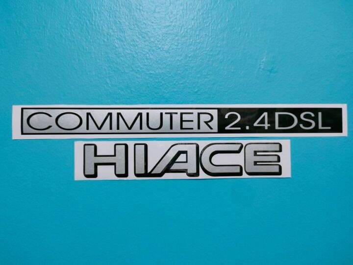 HIACE / COMMUTER 2.4 DSL (SET) cut out sticker | Lazada PH