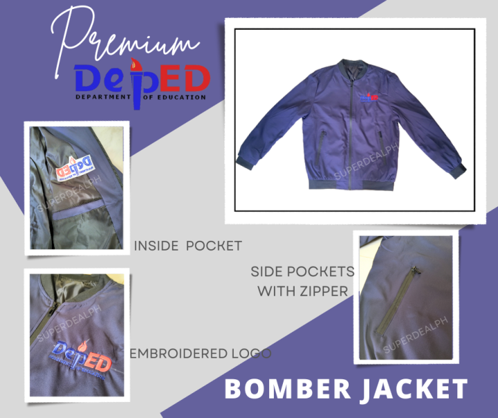 DEPED Plus Size Bomber Premium Jacket Unisex Full Zipper Closure Jacket ...