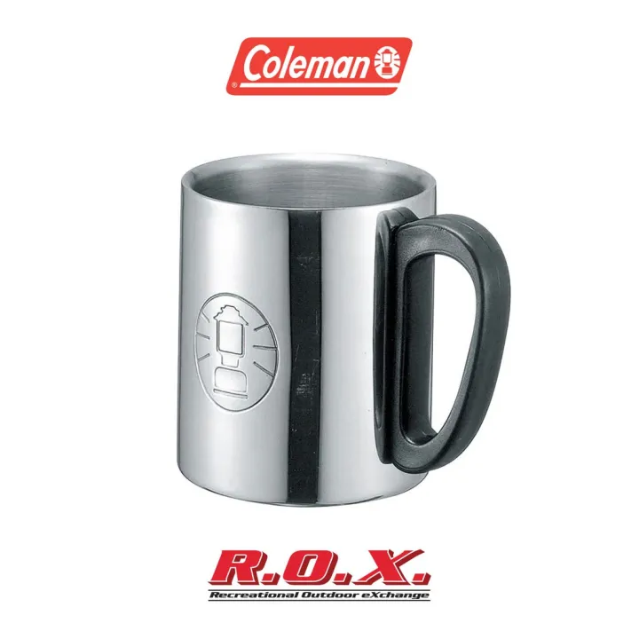 COLEMAN JP DOUBLE STAINLESS MUG 300 แก้วน้ำ แก้วน้ำสแตนเลส แก้วน้ำแคมป์ ...