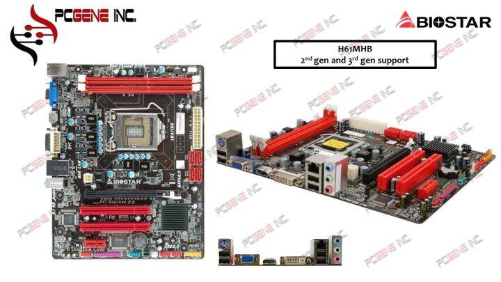 Socket 1155 D3 OB Motherboard BIOSTAR H61MHB (Preloved) (With Universal ...