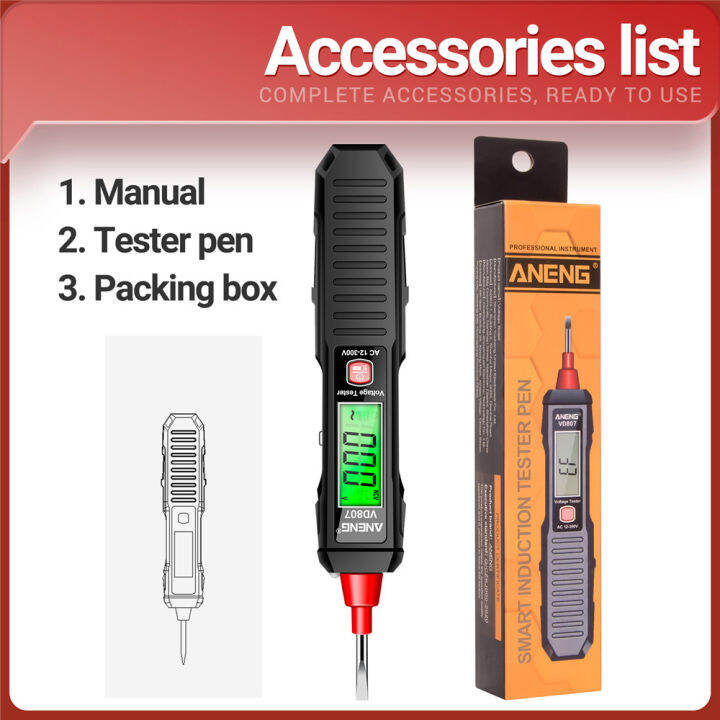 FocusAi ANENG Pen Type Digital Multimeter AC/DC Voltage Tester ...