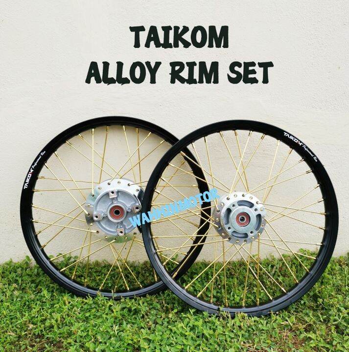 [ TAIKOM ] ALLOY RIM SET LC135 5S Y125Z SRL LC135 4S RXZ WAVE125 EX5 ...