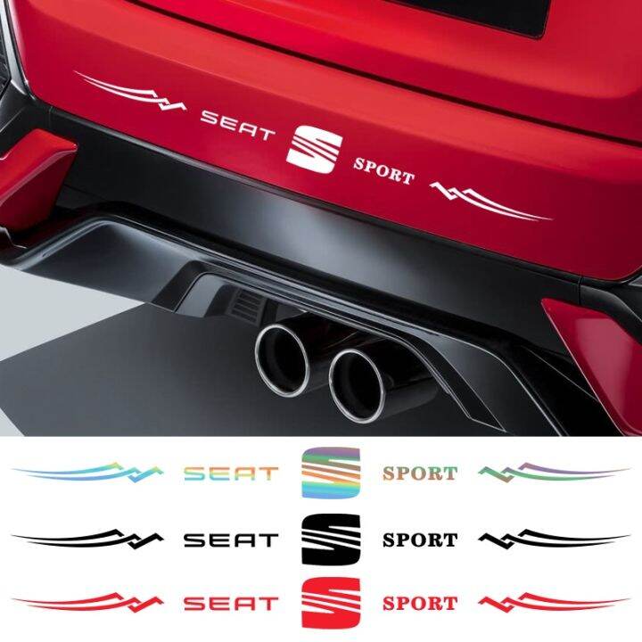 Wings Logo Car Rear Bumper Sticker Reflective Auto Body Decals for SEAT ...