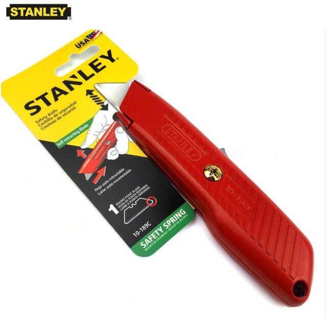 [100% ORIGINAL] STANLEY HEAVY DUTY SELF RETRACTING UTILITY CUTTER (10 ...