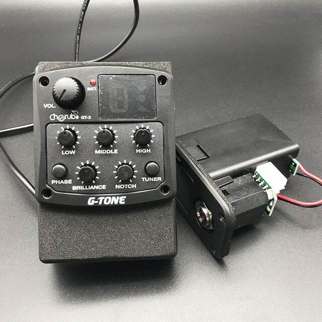 Cherub G-Tone Series Acoustic Guitar Preamp Piezo Pickup 3-Band EQ ...