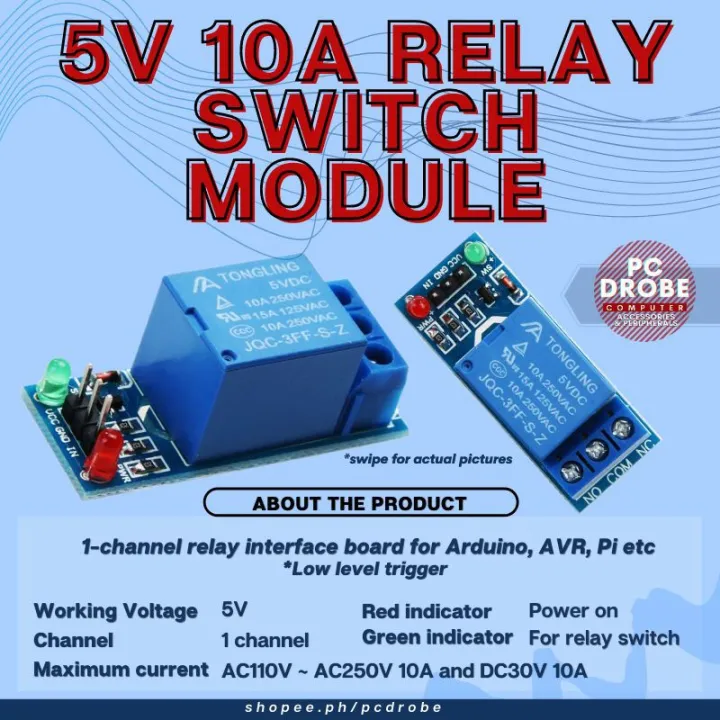 5V 10A Relay Switch Module durable | Lazada PH