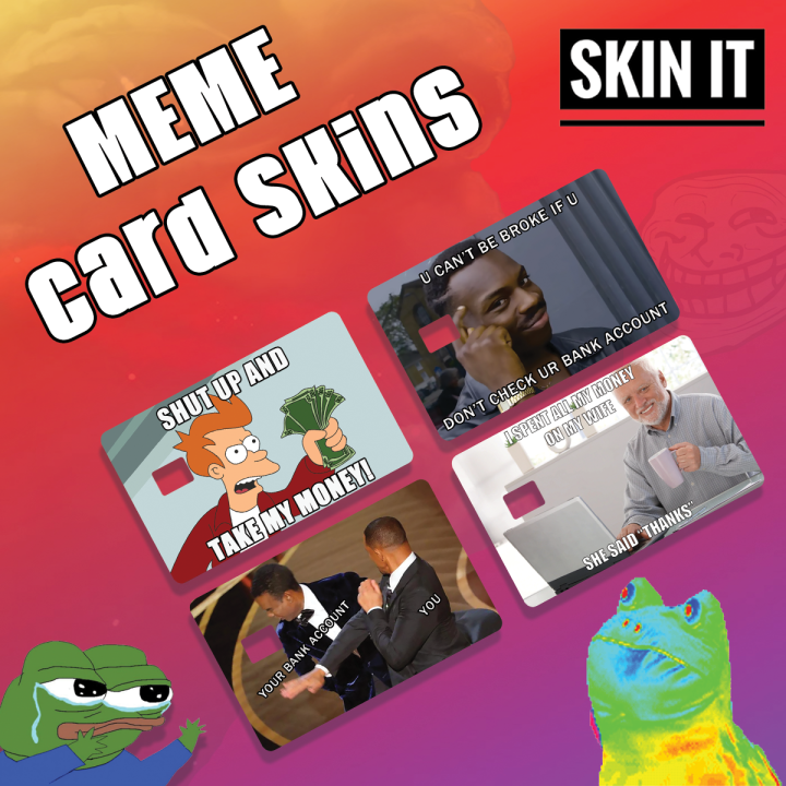 Meme Themed Card Sticker Skins For Atm Cards And Loyalty Cards | Lazada PH