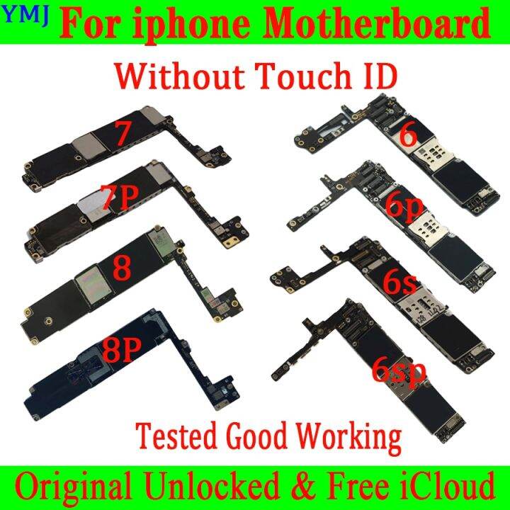 NO Touch ID For iphone 6 6Plus 6S 6sPlus 7 Plus 5SE 8 Plus Motherboard ...