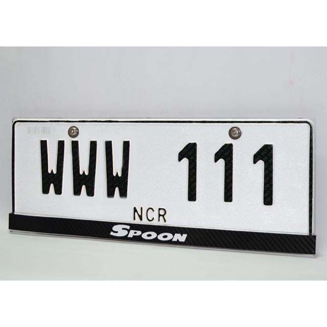 Spoon Honda Design New Generation Carbon Fiber Plate Frames | Lazada PH