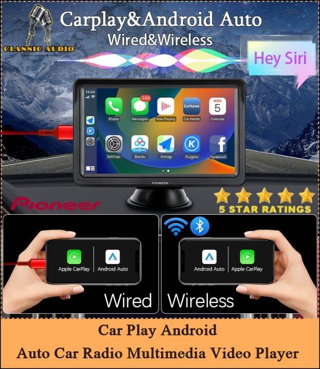 Pioneer Car Play Android Auto Car Radio Multimedia Video Player 7inch ...