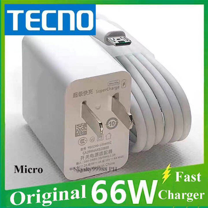 Tecno Charger Fast Charger Original Chargers Micro Usb Cable Data Line ...