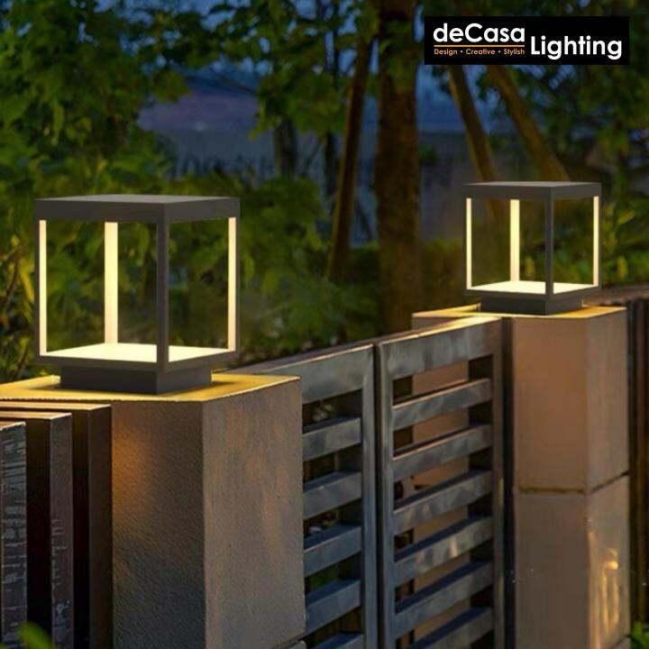 250MM / 350MM Outdoor Modern Led Pillar Light House Lighting Gate ...