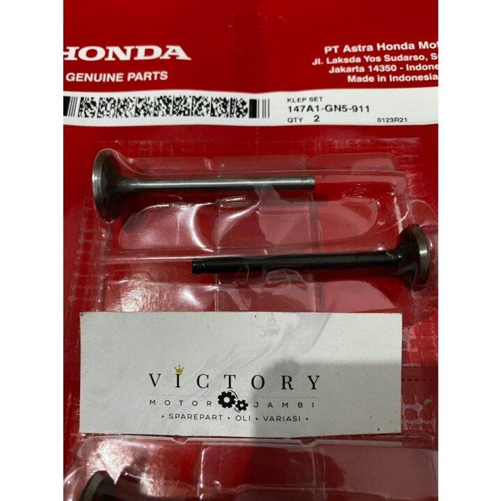 KLEP SET PAYUNG KLEP GRAND SUPRA GN5 VALVE SET AHM | Lazada Indonesia