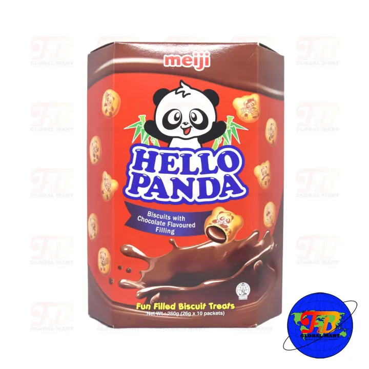 Meiji Hello Panda Biscuits with Chocolate Flavoured Filling 260g ...