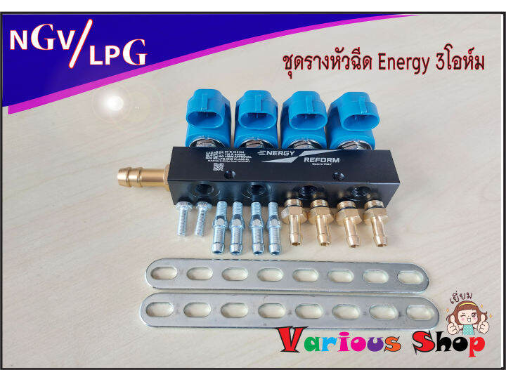 รางหัวฉีดแก๊ส Energy Reform 4 สูบ รุ่น 3 โอห์ม ใช้ได้ทั้งแก๊ส LPG NGV CNG ระบบหัวฉีด | Lazada.co.th