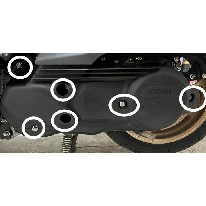 HENG CVT Bolt / Crankcase Cover For Nmax V1V2 V2.1 Aerox V1 V2 (6pcs ...