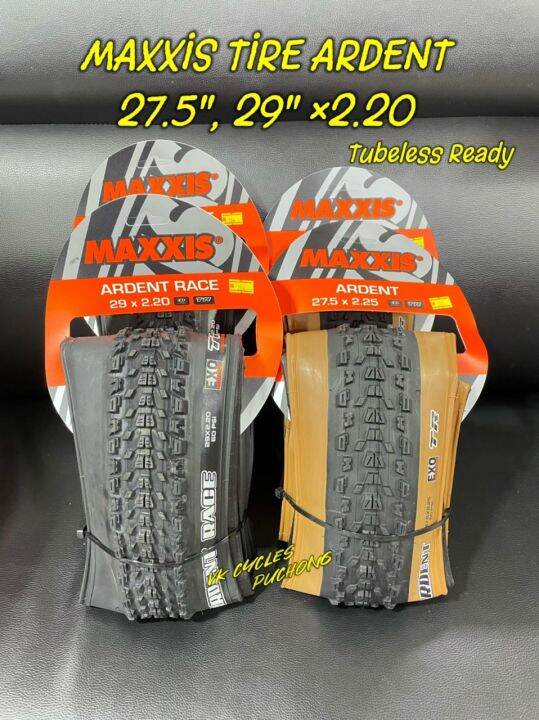 MAXXIS TIRE ARDENT 27.5X2.25 ARDENT RACE 29X2.2 MTB FOLDABLE BEAD BLACK EXO Tubeless Ready SKIN ...