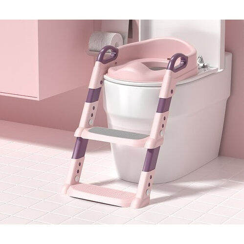 NON-SLIP LADDER Children Toilet Training 6 Adjustable Level Kids Potty ...