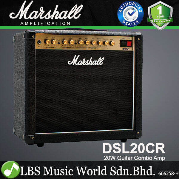 Marshall DSL20CR 20 Watt 1x12" 2 Channel Tube Combo Guitar Amp ...