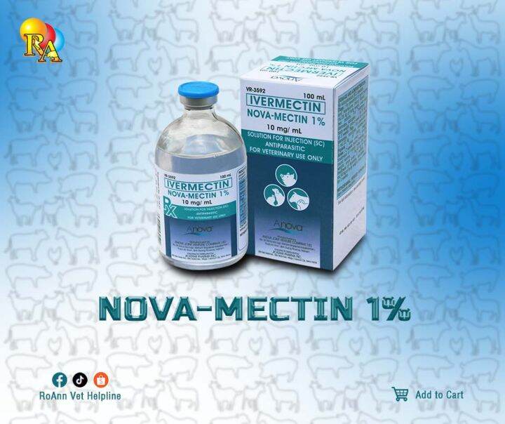 IVERMECTIN NOVA-MECTIN 1% Sterile Solution for Injection (SC) | Lazada PH