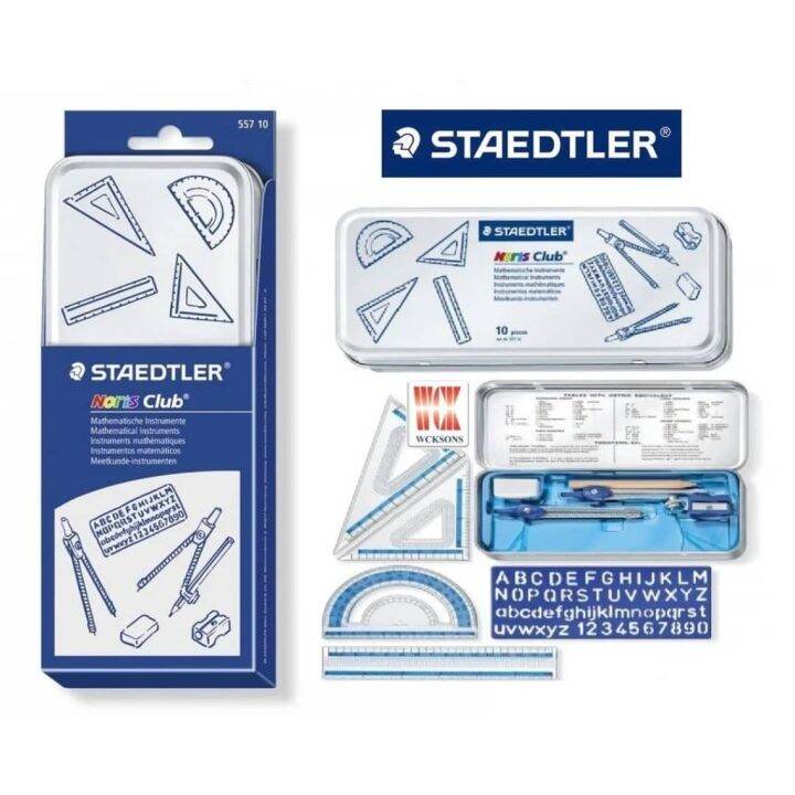 Staedtler 55710 Mathematical Instruments Geometry Noris Club Math Set ...
