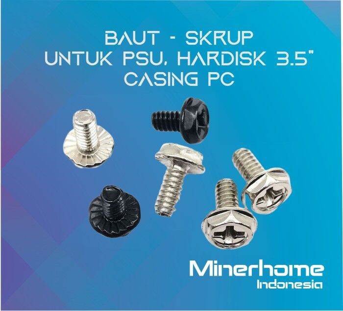 Baut Screw Sekrup PSU / HDD 3.5" / Casing Baud PC | Lazada Indonesia