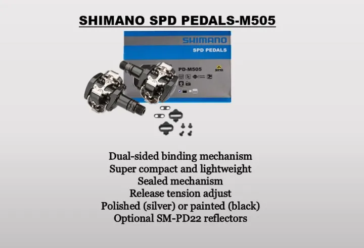SHIMANO PD-M505 CLEATS PEDALS | Lazada PH