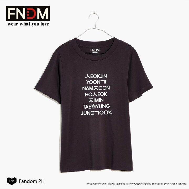 FNDM Bangtan Boys Names Korean Aesthetic K Pop Fandom Unisex Graphic T FNDM Bangtan Boys Names Korean Aesthetic K Pop Fandom Unisex Graphic T
