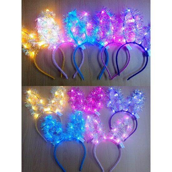 LED Light Bunny Ears Headband for Christmas, Halloween, Wedding, Party ...